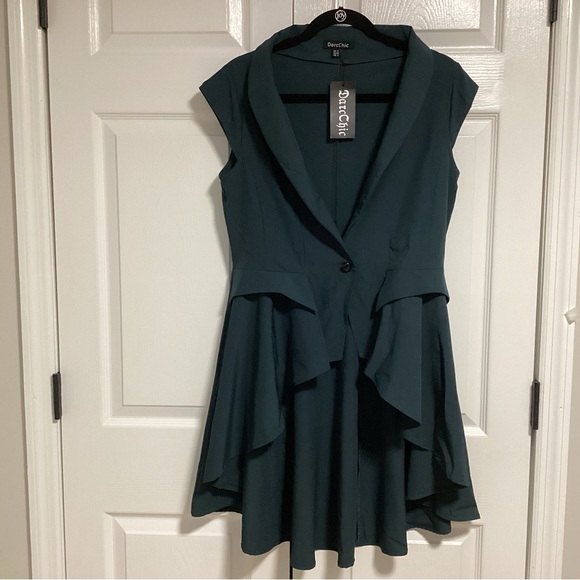 DarcChic | Dresses | New Darcchic Blazer Dress Womens Size 4 Emerald ...